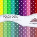 Polka Dot Digital Paper,spots Polka Dots Pattern Digital Paper ...