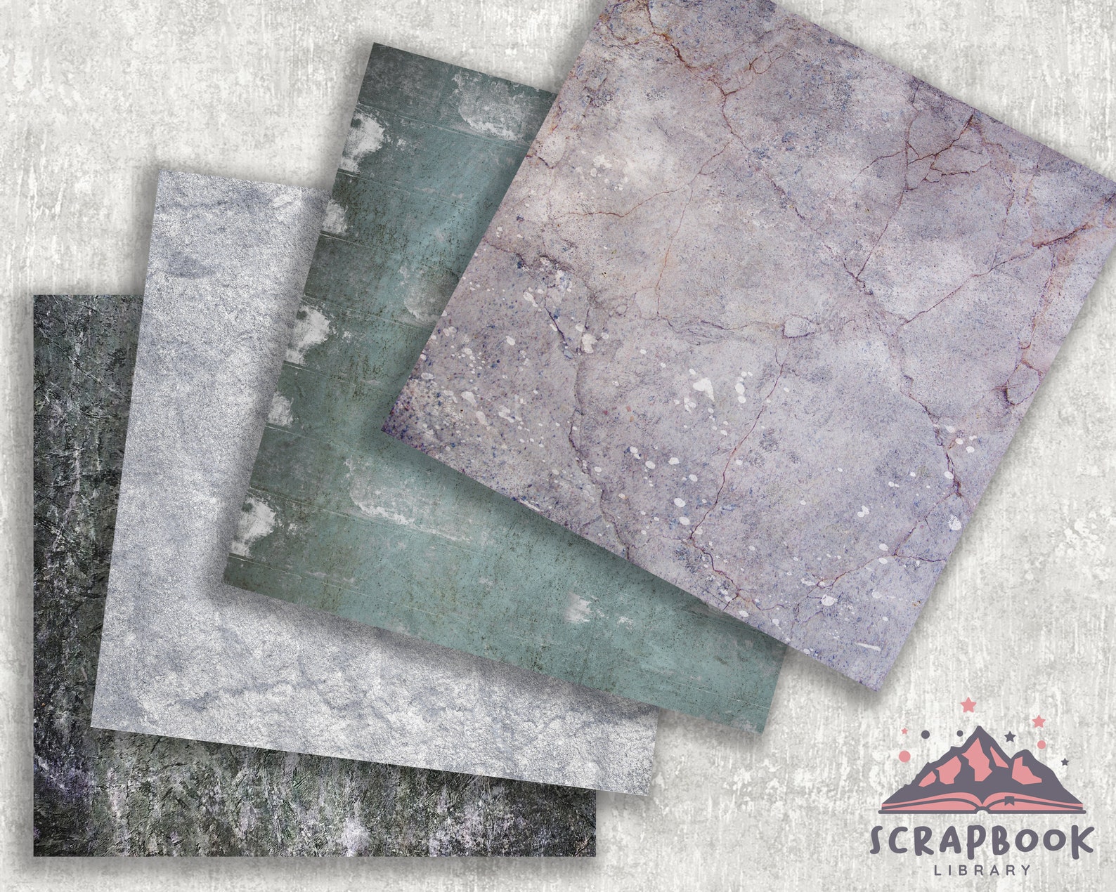 Digital Concrete Paper, Concrete Paper, Concrete Backgrounds, Stone ...