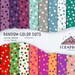 Ramdom Color Dot Digital Paper,hand Drawn Dots Pattern Digital Paper ...