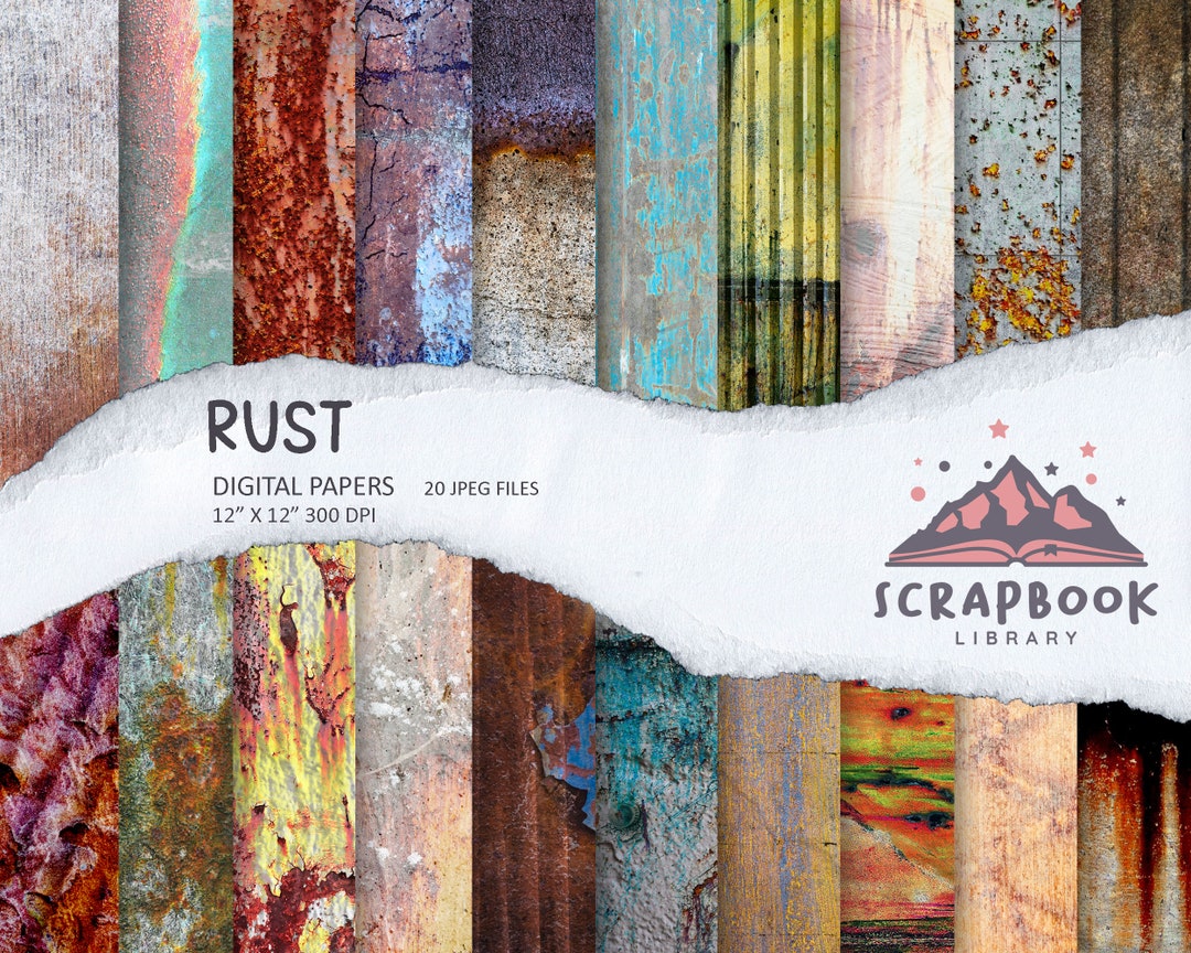 Digital Rust Paper, Rust Paper, Rust Backgrounds, Stone Paper, Rust ...