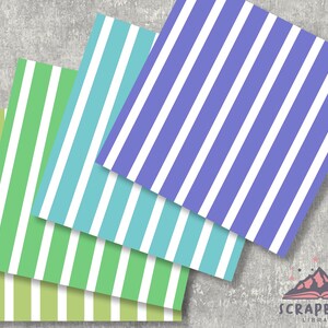 Rainbow Pastel Color Stripes Digital Paper Colorful Pattern - Etsy