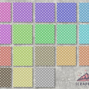 Rainbow Pastel Color Love Digital Paper, Colorful Pattern Digital Heart ...