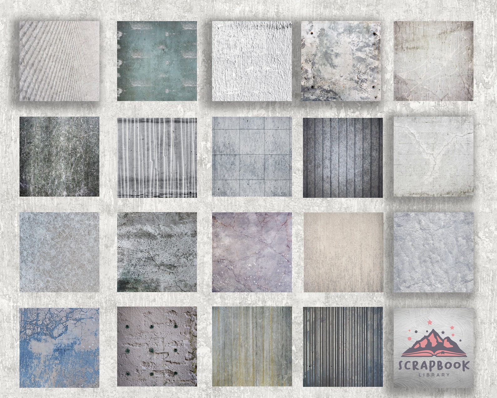 Digital Concrete Paper, Concrete Paper, Concrete Backgrounds, Stone ...