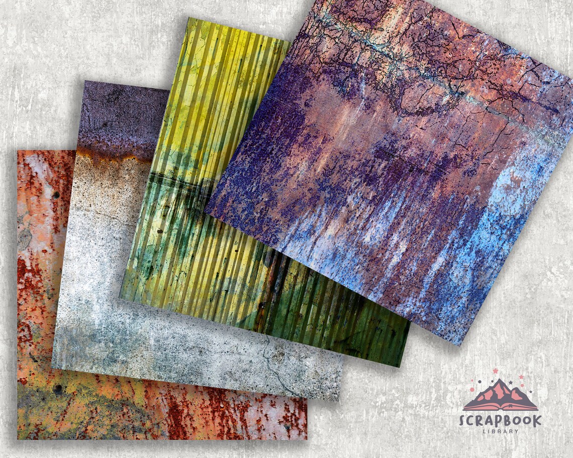 Digital Rust Paper, Rust Paper, Rust Backgrounds, Stone Paper, Rust ...