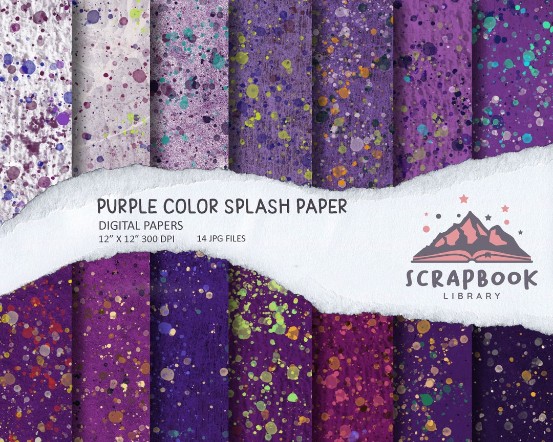 Purple Color Splash Paper Textures, Violet Backgrounds, Lilac Palette ...