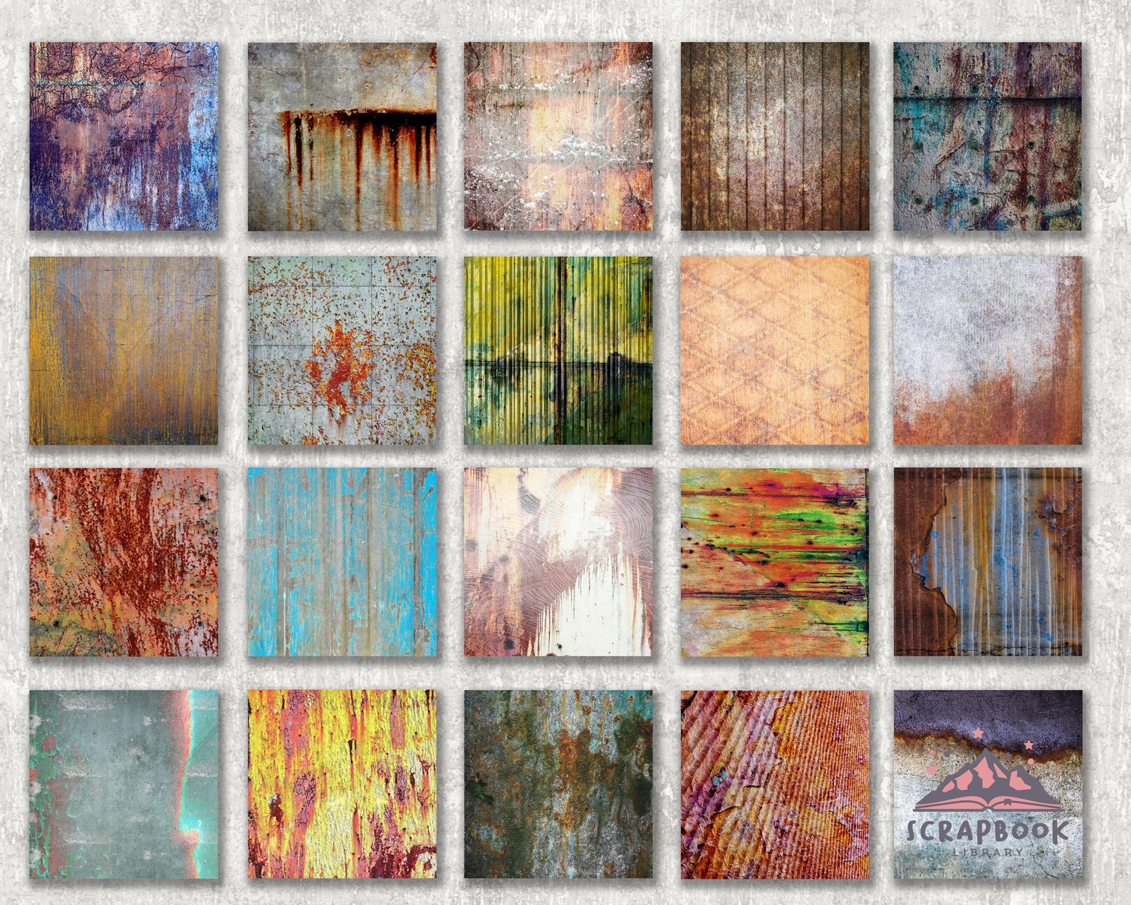 Digital Rust Paper, Rust Paper, Rust Backgrounds, Stone Paper, Rust ...