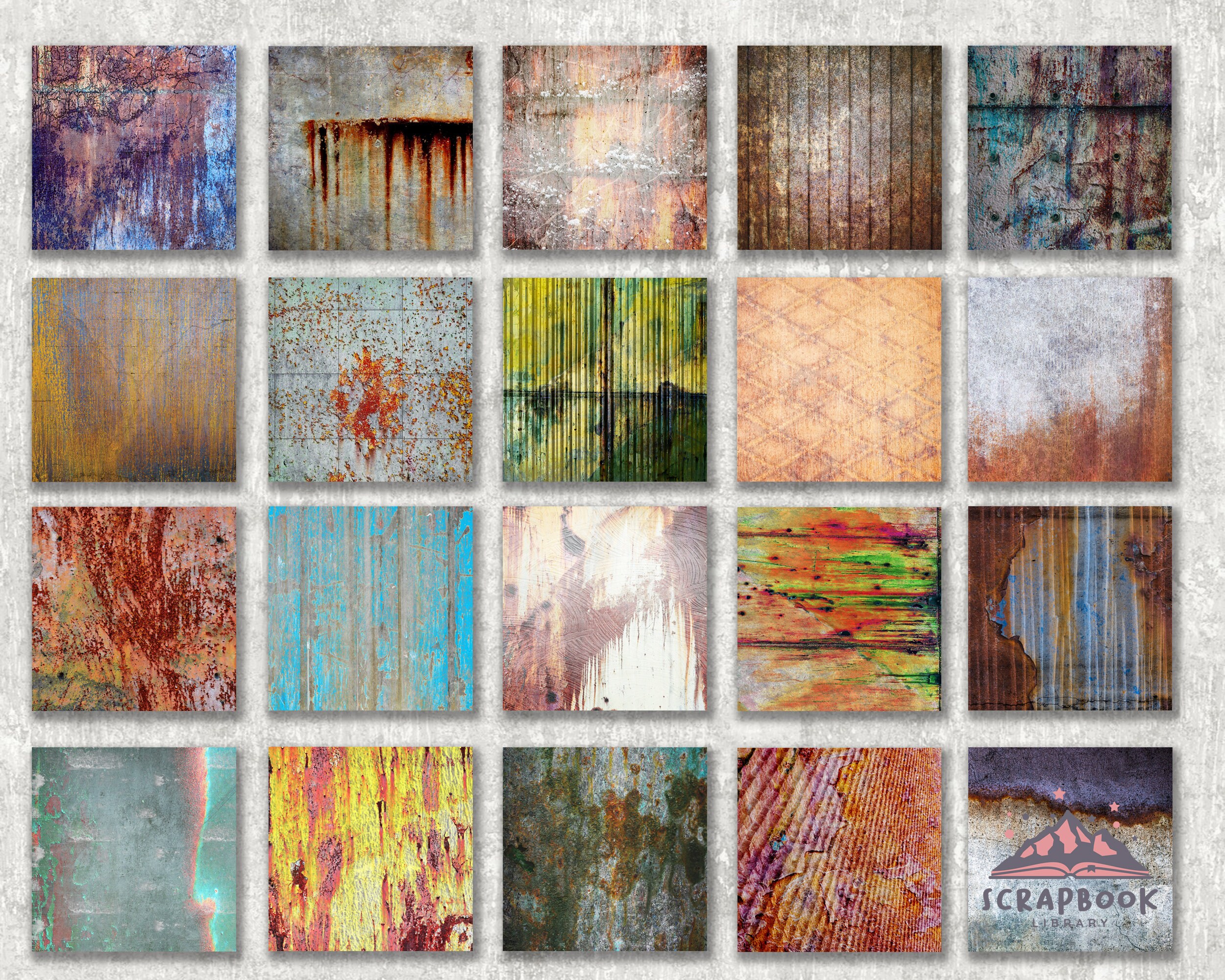 Digital Rust Paper, Rust Paper, Rust Backgrounds, Stone Paper, Rust ...