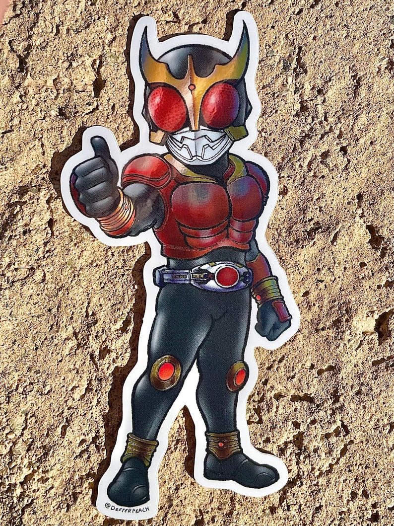 Kamen Rider Kuuga Mirror Finish Vinyl Sticker - Etsy