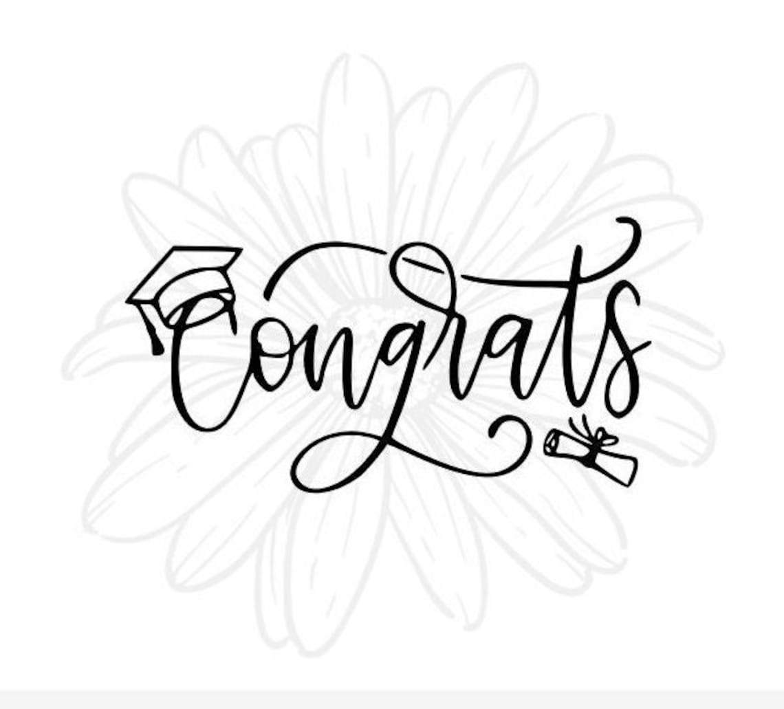 Graduation Congrats SVG - Etsy