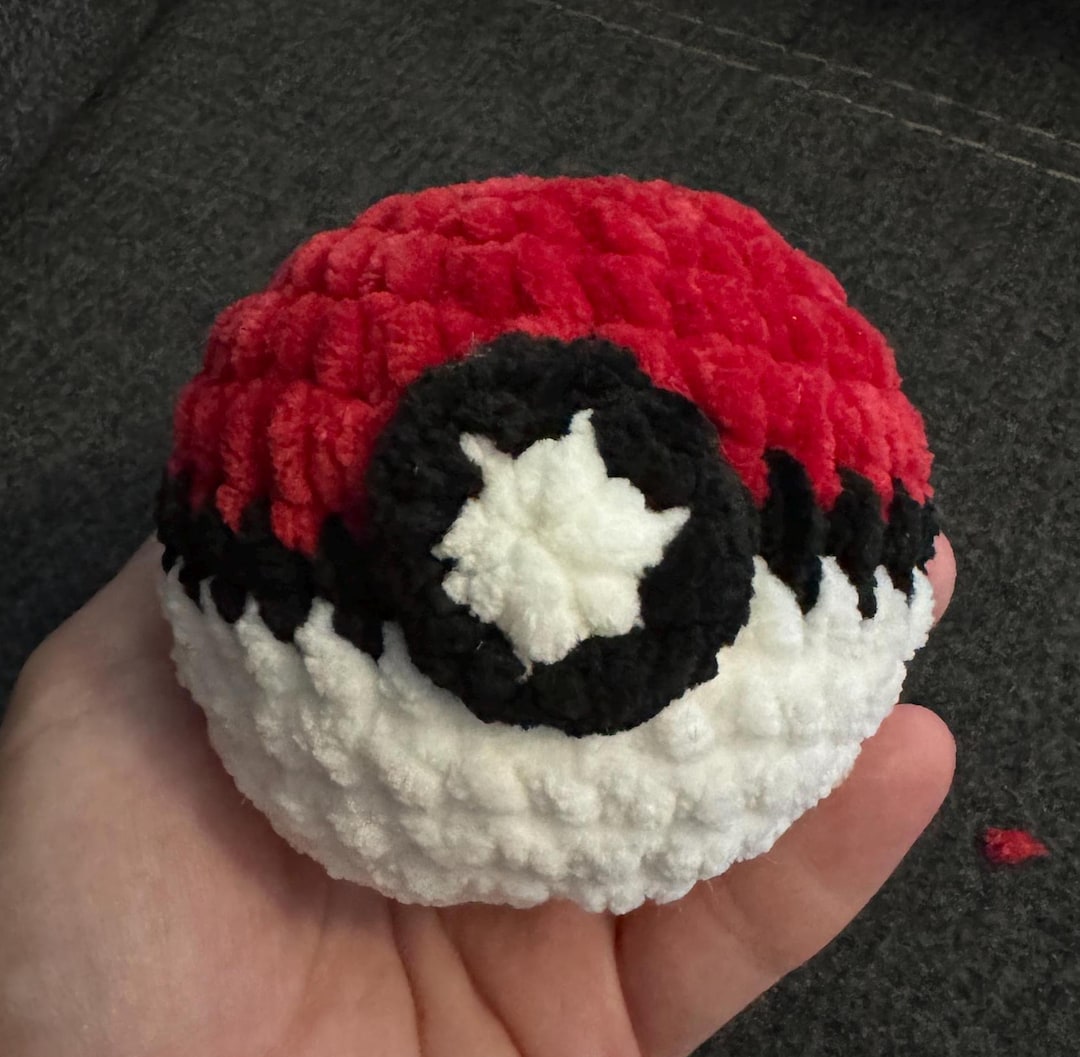Catnip Pokémon Ball Crochet Pattern, Catnip Toy Crochet Pattern ...