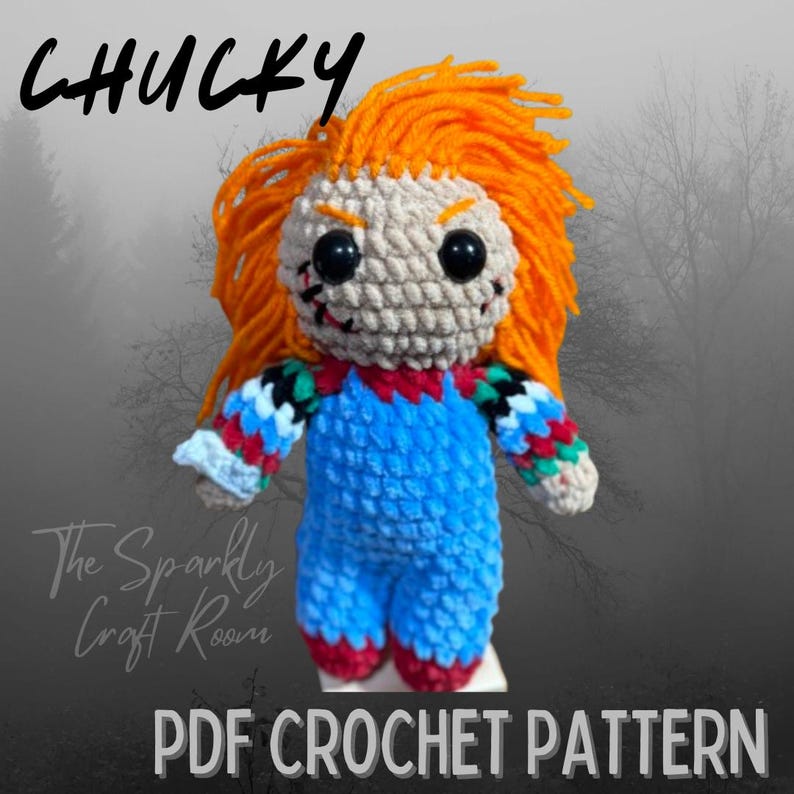 Halloween Scary Guy, Chucky, Childs Play, No-sew Amigurumi Instructions ...