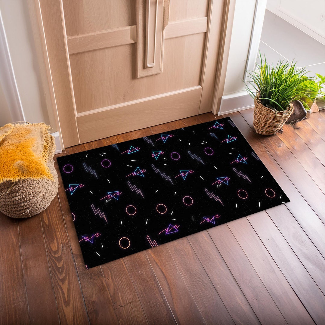 Arcade Gamer Rug for Arcade Room, 80s Pattern Gaming Rug, Gamer Rug ...