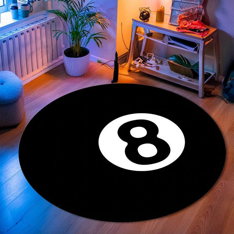 8 Ball Rug - Etsy