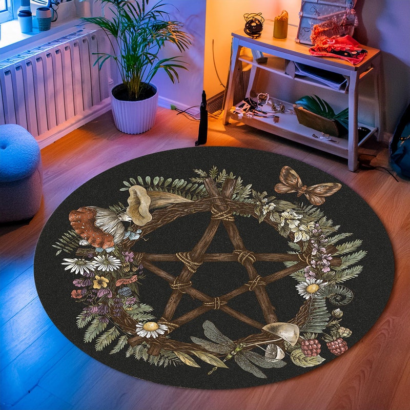 Pentagram Rug - Etsy
