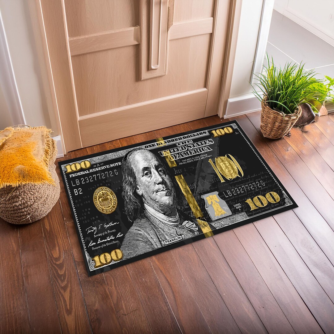 100 Dollar Bill Area Rug, Money Rug,rich Rug,dollar Rug,cool Rug, Boss ...