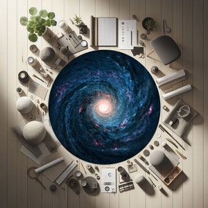 Milkyway Photo Rug for Space Room, Space Photo Rug, Planet Rug ...