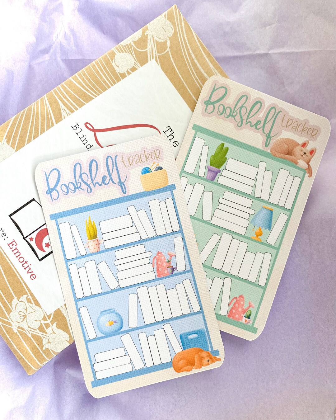 Bookshelf Tracker | Bookmark Reading List - 36 Spines, Book Lover ...