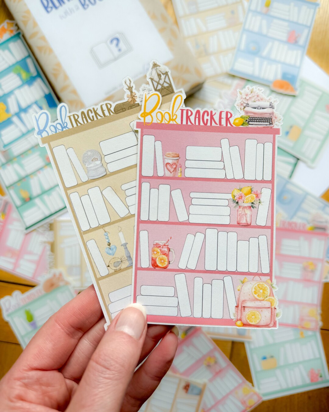 Bookshelf Tracker Stickers Pack of 2 - Reading List - 36 Spines ...