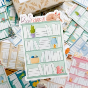 Bookshelf Tracker Stickers Pack of 2 - Reading List - 36 Spines ...