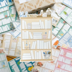 Bookshelf Tracker Stickers Pack of 2 - Reading List - 36 Spines ...