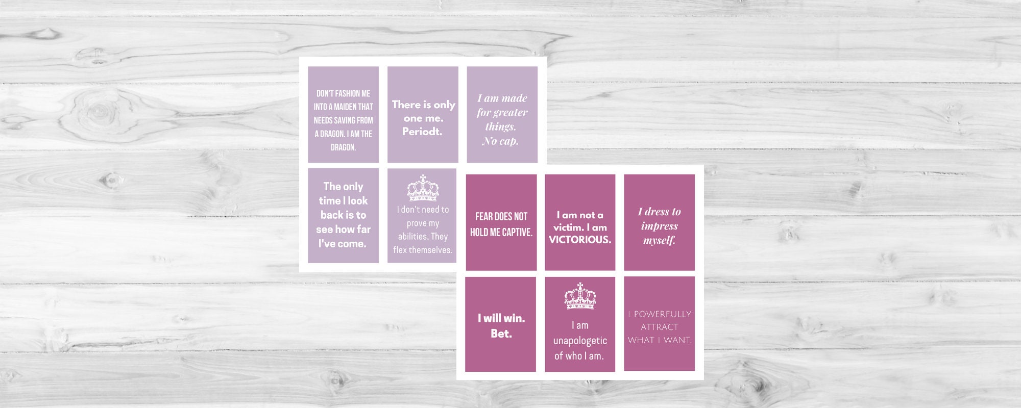 Affirmation Cards For Queens Affirmation Cards Printable | Etsy
