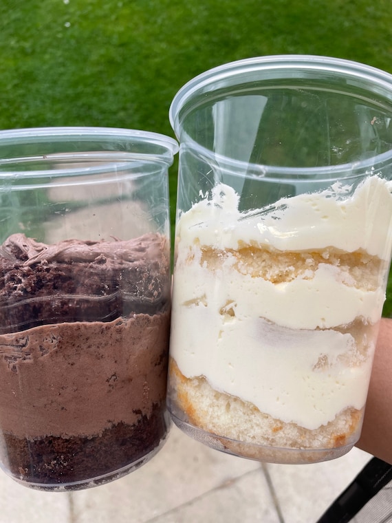 Cake Tub / Cake Tubs / Vanilla Cake / Chocolate Cake / Red - Etsy UK