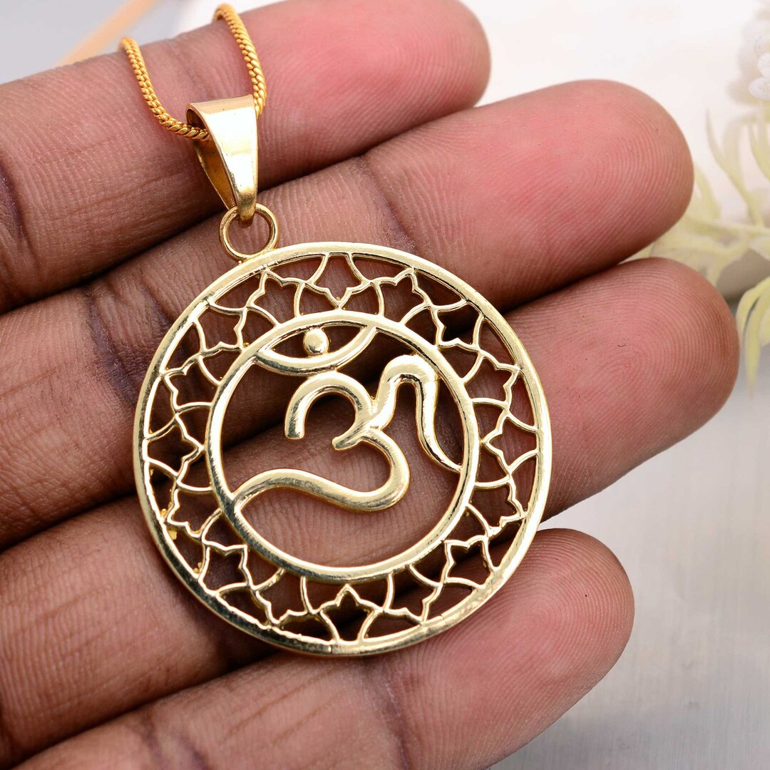 Silver Yoga Necklace Buddhist Symbol Necklace Yoga Jewelry - Etsy