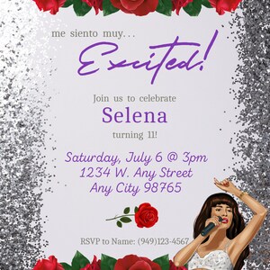 Selena Birthday Party Invitation / Bachelorette Party - Etsy