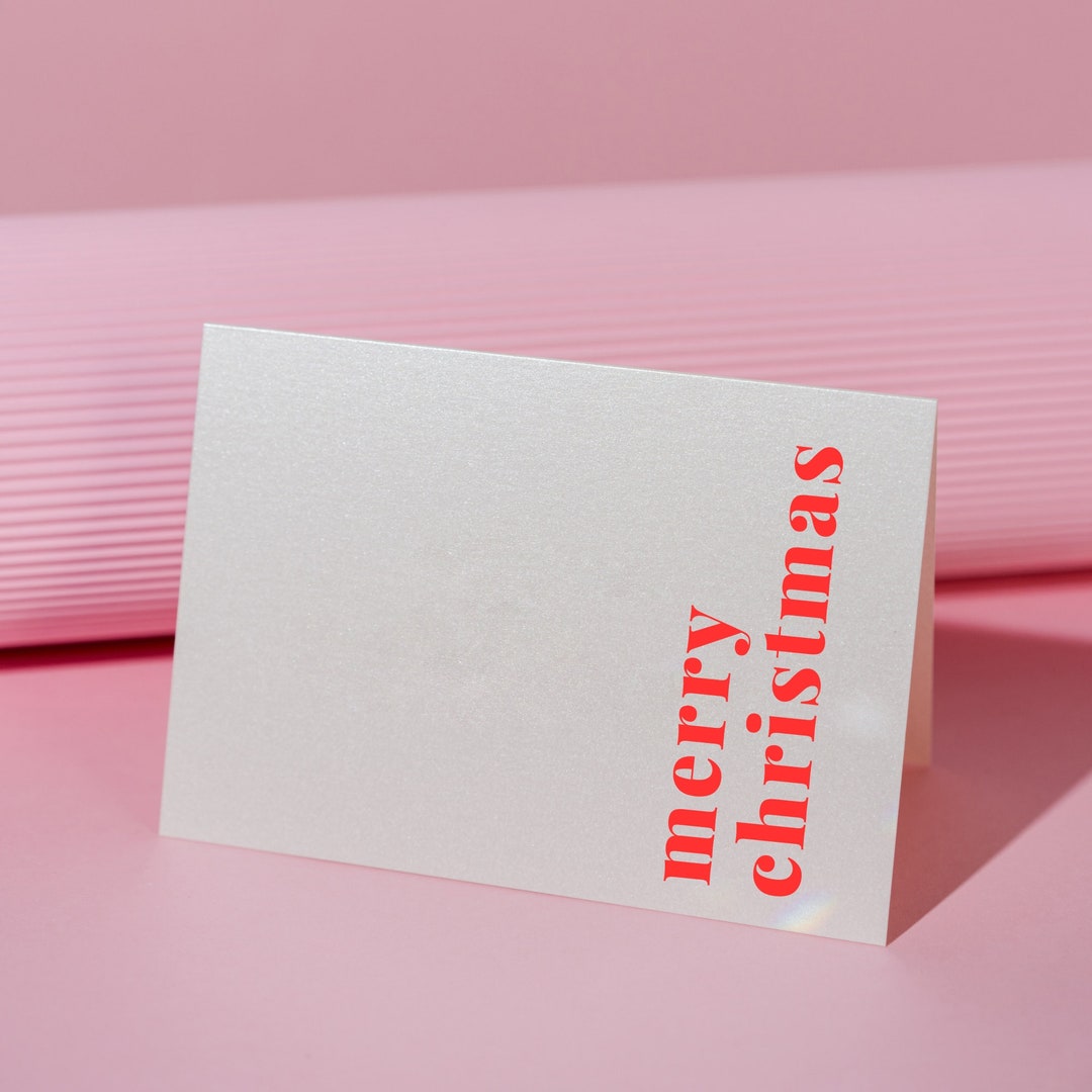 Christmas Holidays Card Template 4x6, Merry Christmas Minimalist ...