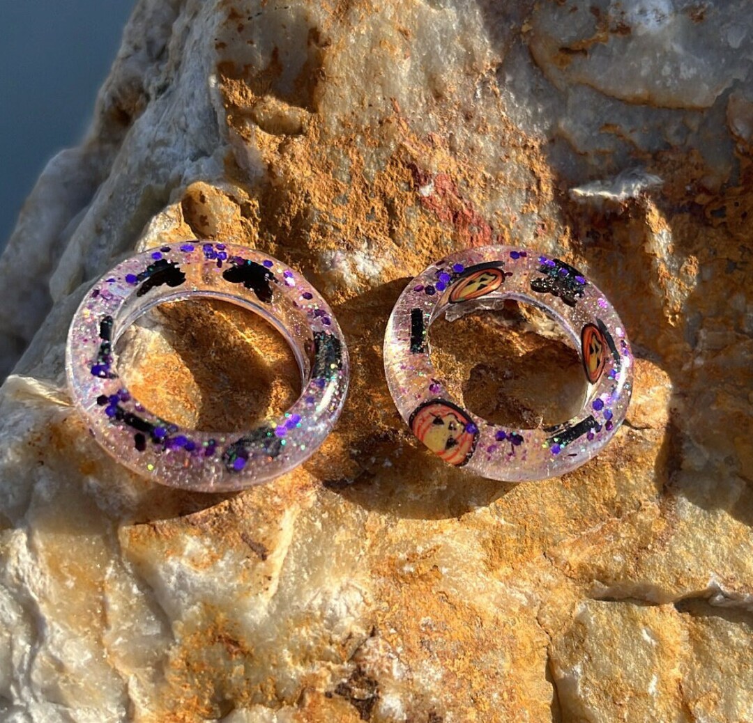 Purple Custom Spooky Rings - Etsy