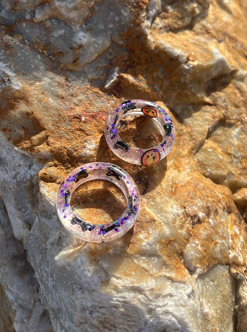 Purple Custom Spooky Rings - Etsy