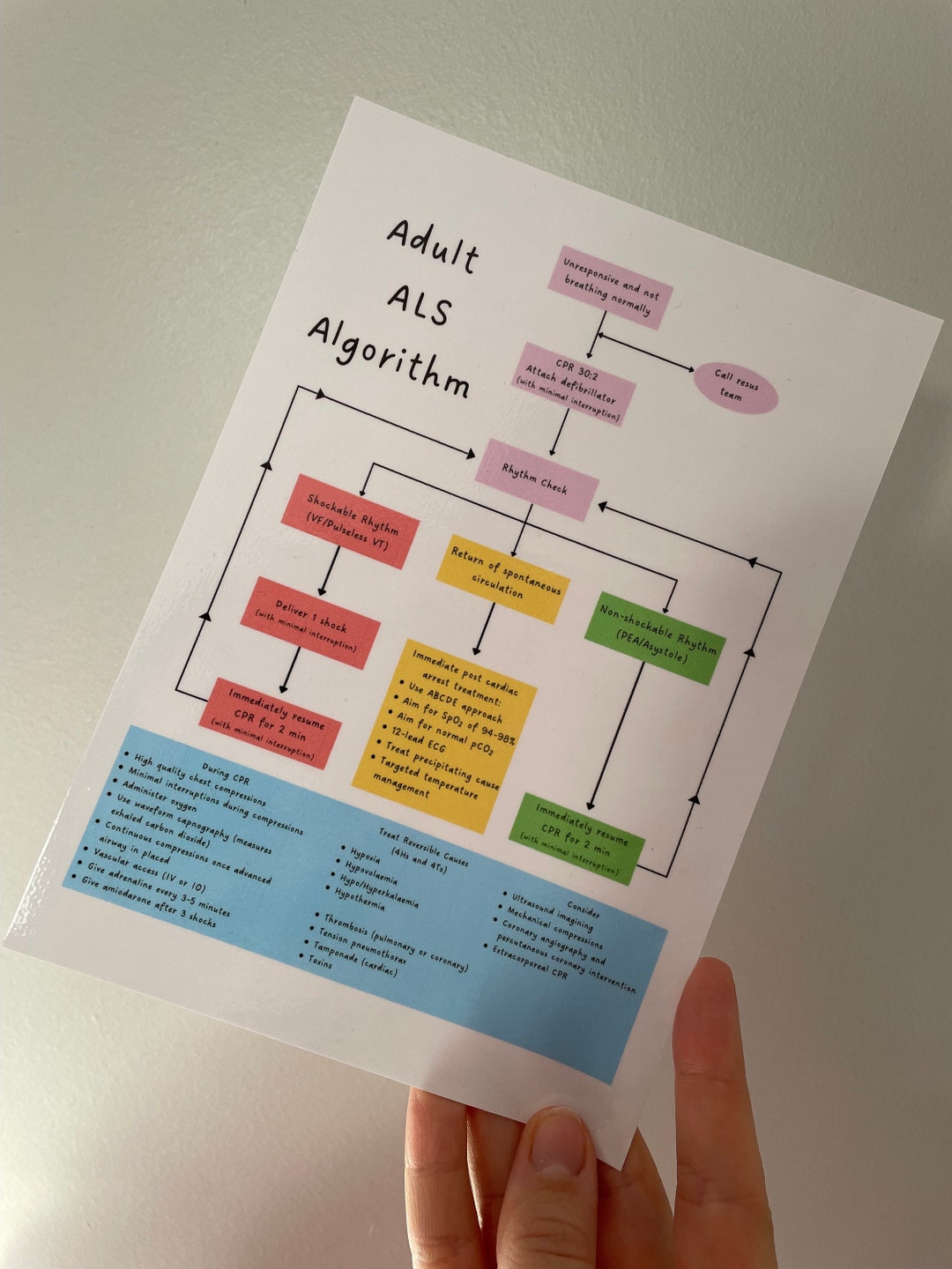 Nursing Algorithm Posters - Etsy