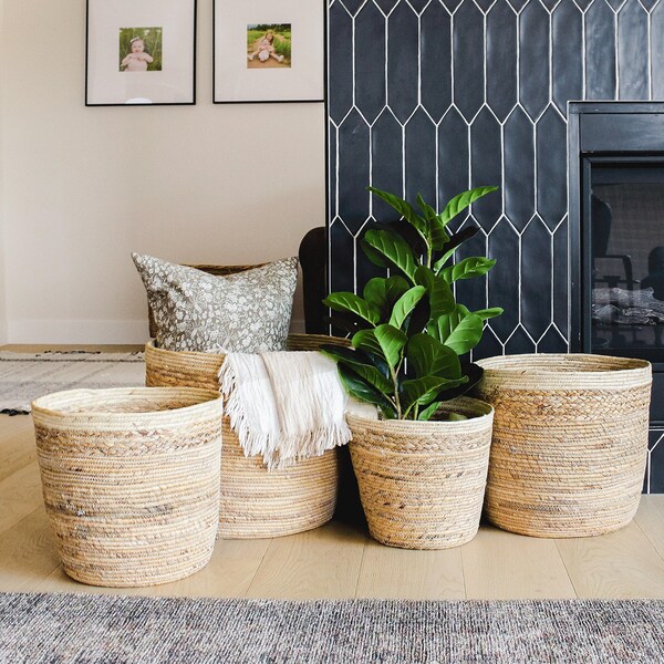 Woven Wicker Basket - Etsy