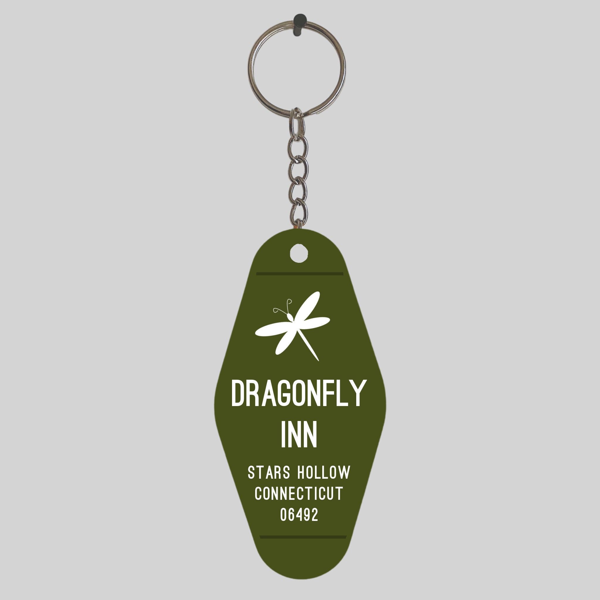 Gilmore Girls Inspired dragonfly Inn Motel Keychain Customizable Gift ...