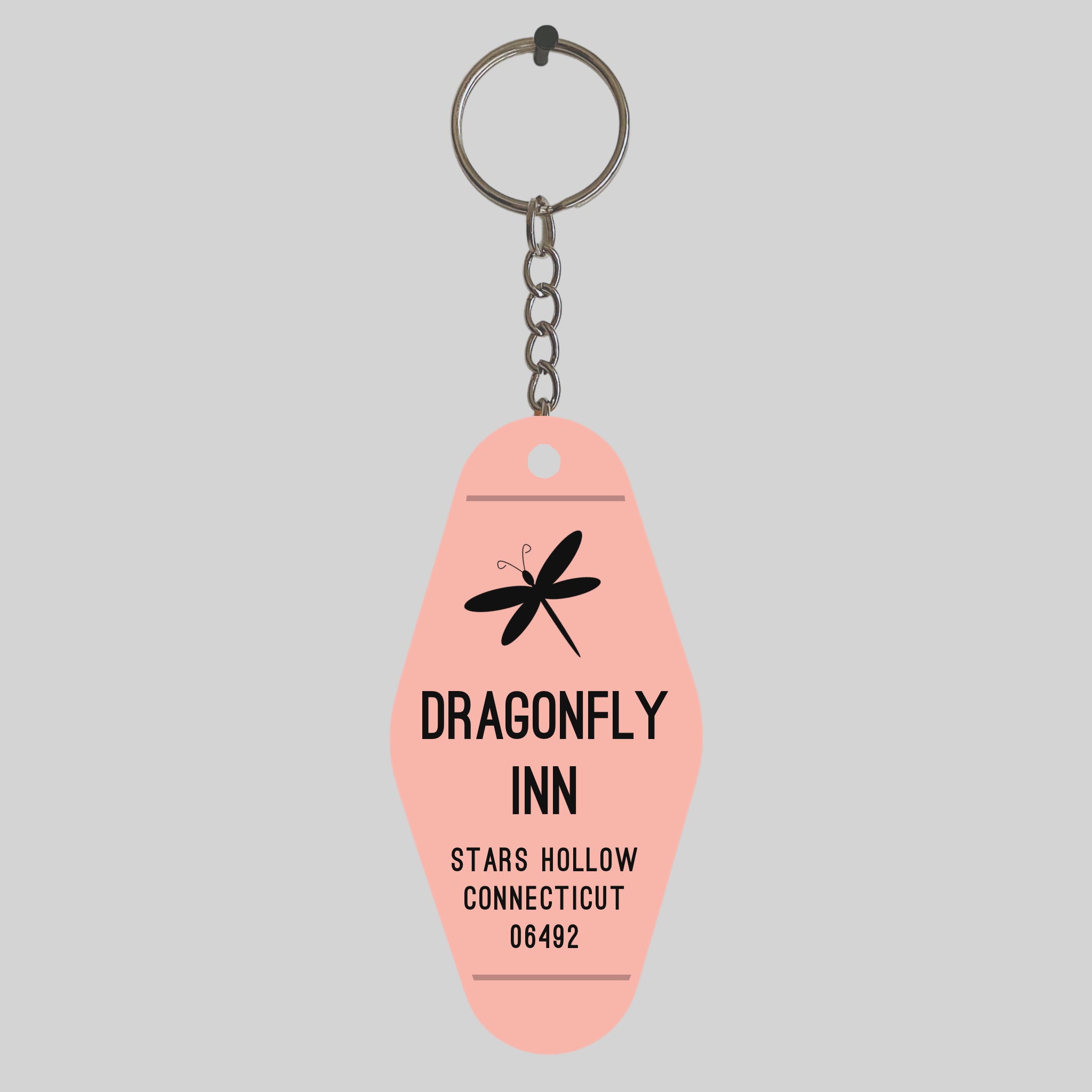 Gilmore Girls Inspired dragonfly Inn Motel Keychain Customizable Gift ...