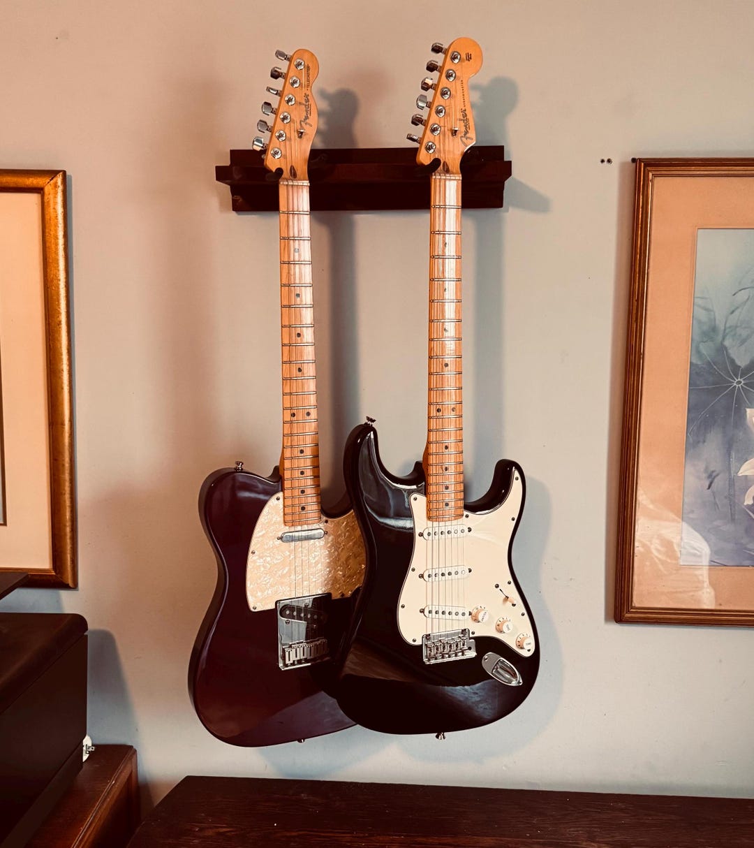 2 Electric Guitar Wall Hanger - Etsy