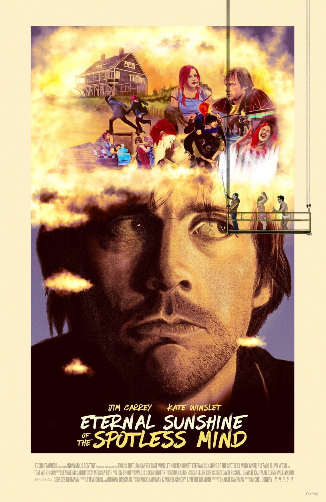 Eternal Sunshine Of The Spotless Mind Poster Jim Carrey | Etsy