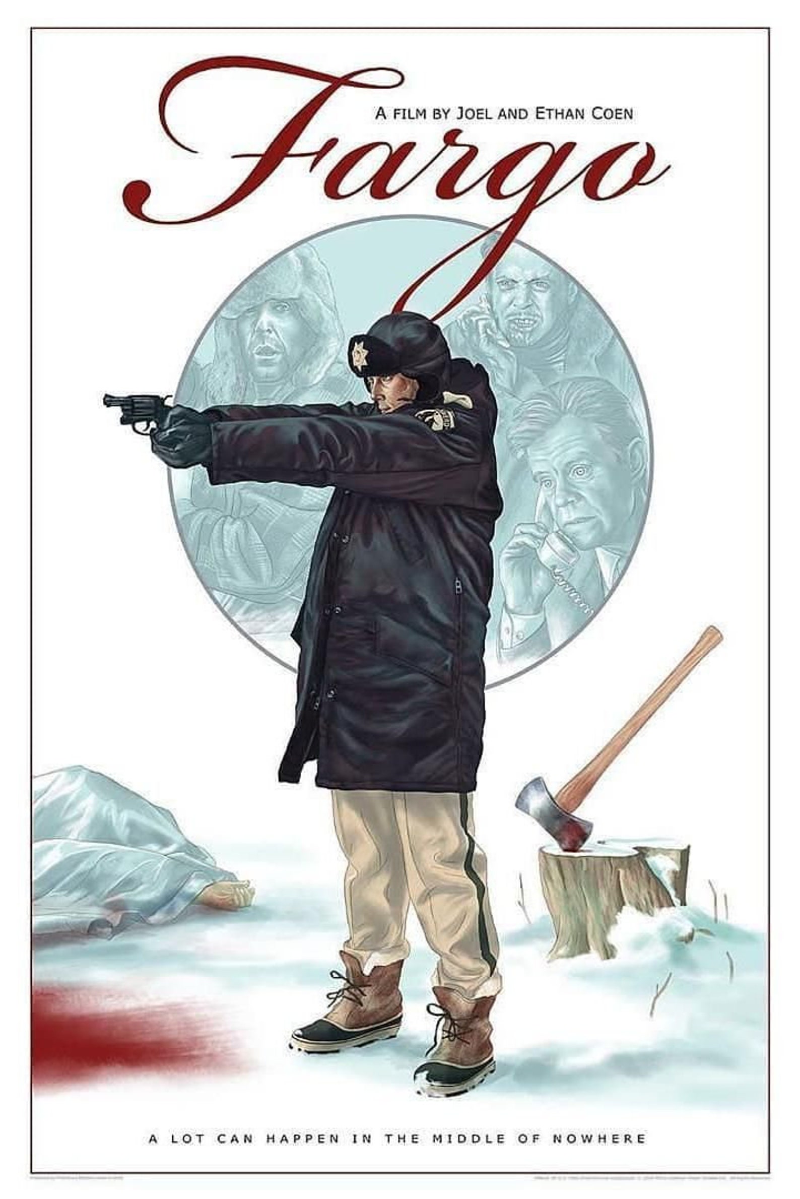 Fargo Poster Oscar Movie Borther s Coen Film cool perfect | Etsy