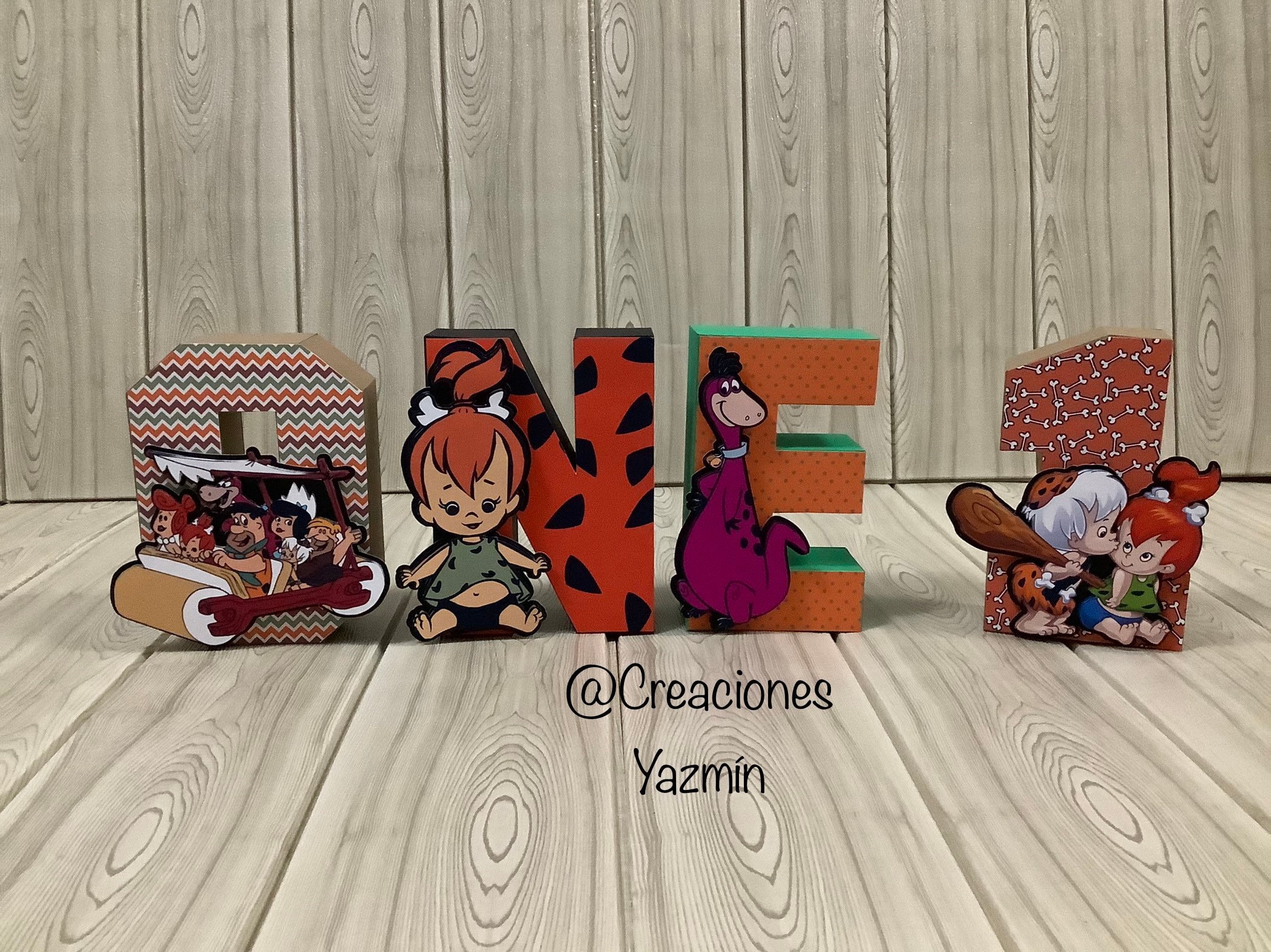 Flintstones Letter 3d - Etsy