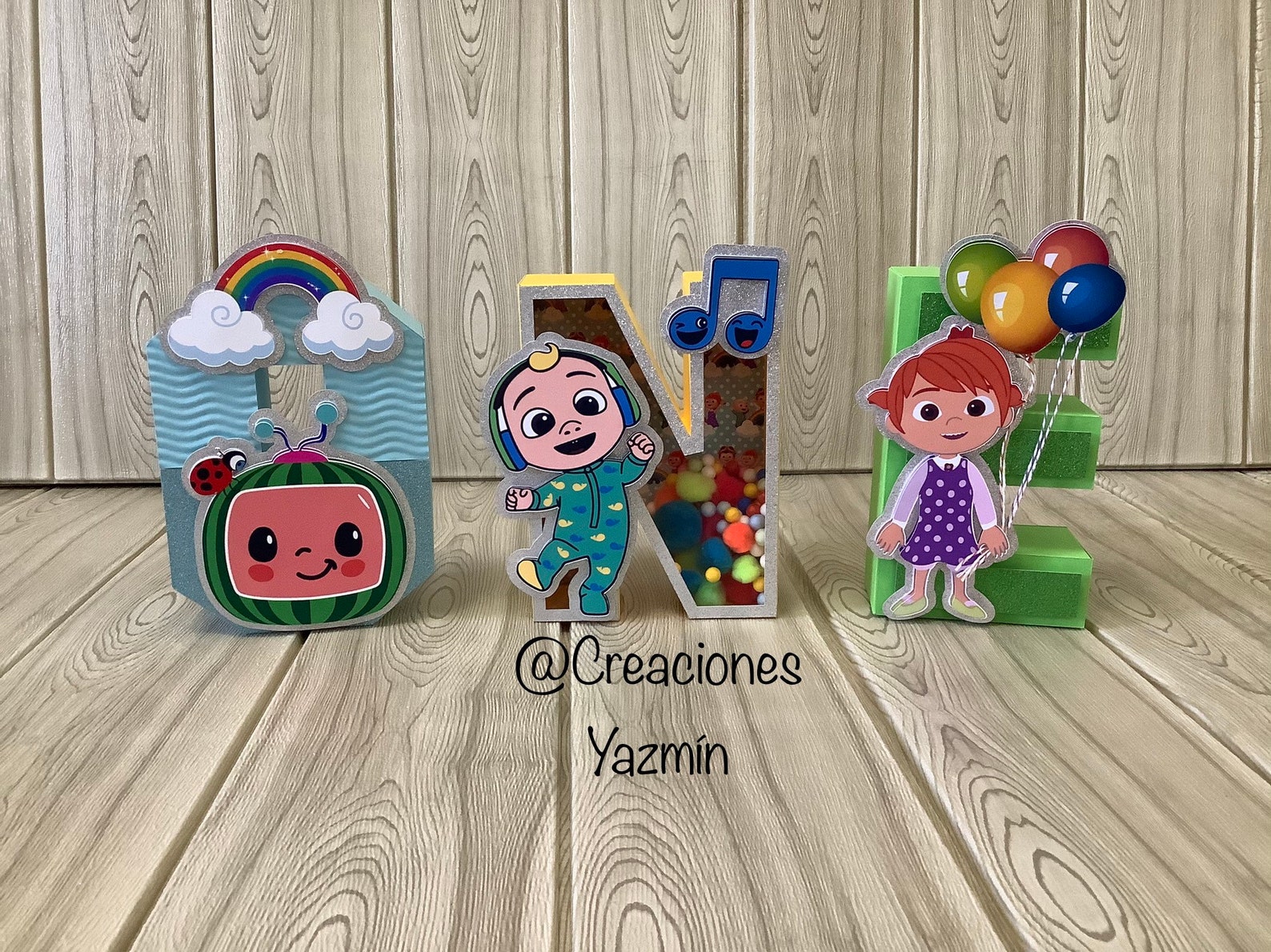 Cocomelon 3d letters Cocomelon 1rst birthday Cocomelon ONE | Etsy