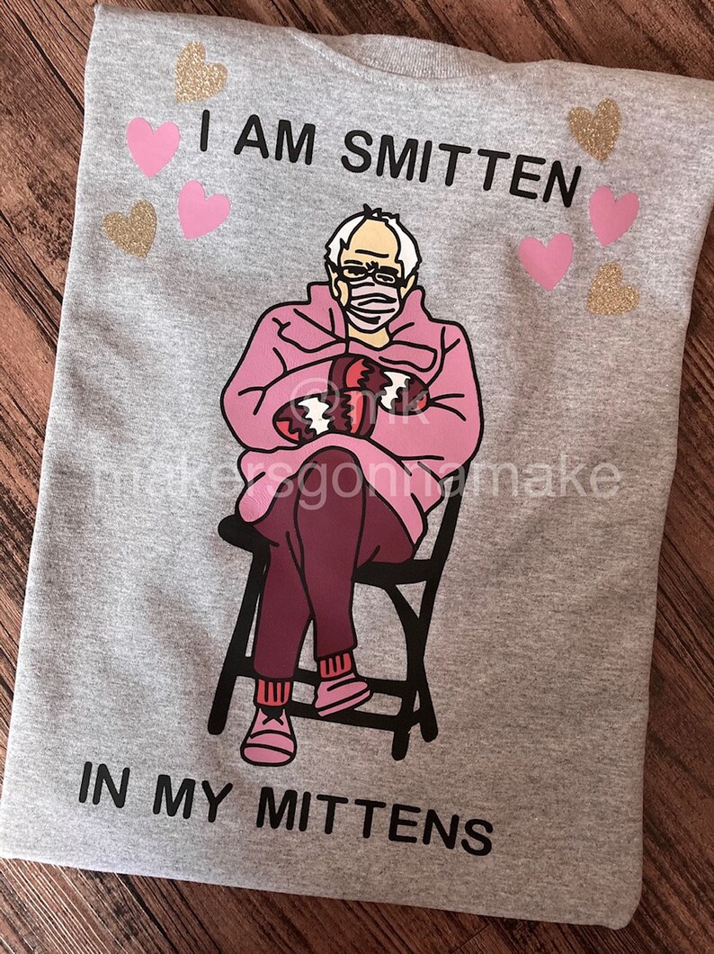 Bernie Mittens PNG Cut Files - Etsy