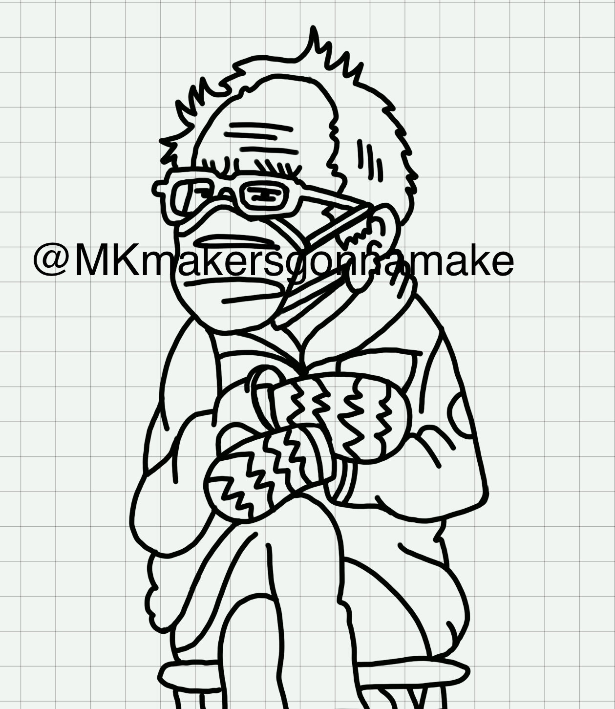 Bernie Mittens PNG Cut Files - Etsy