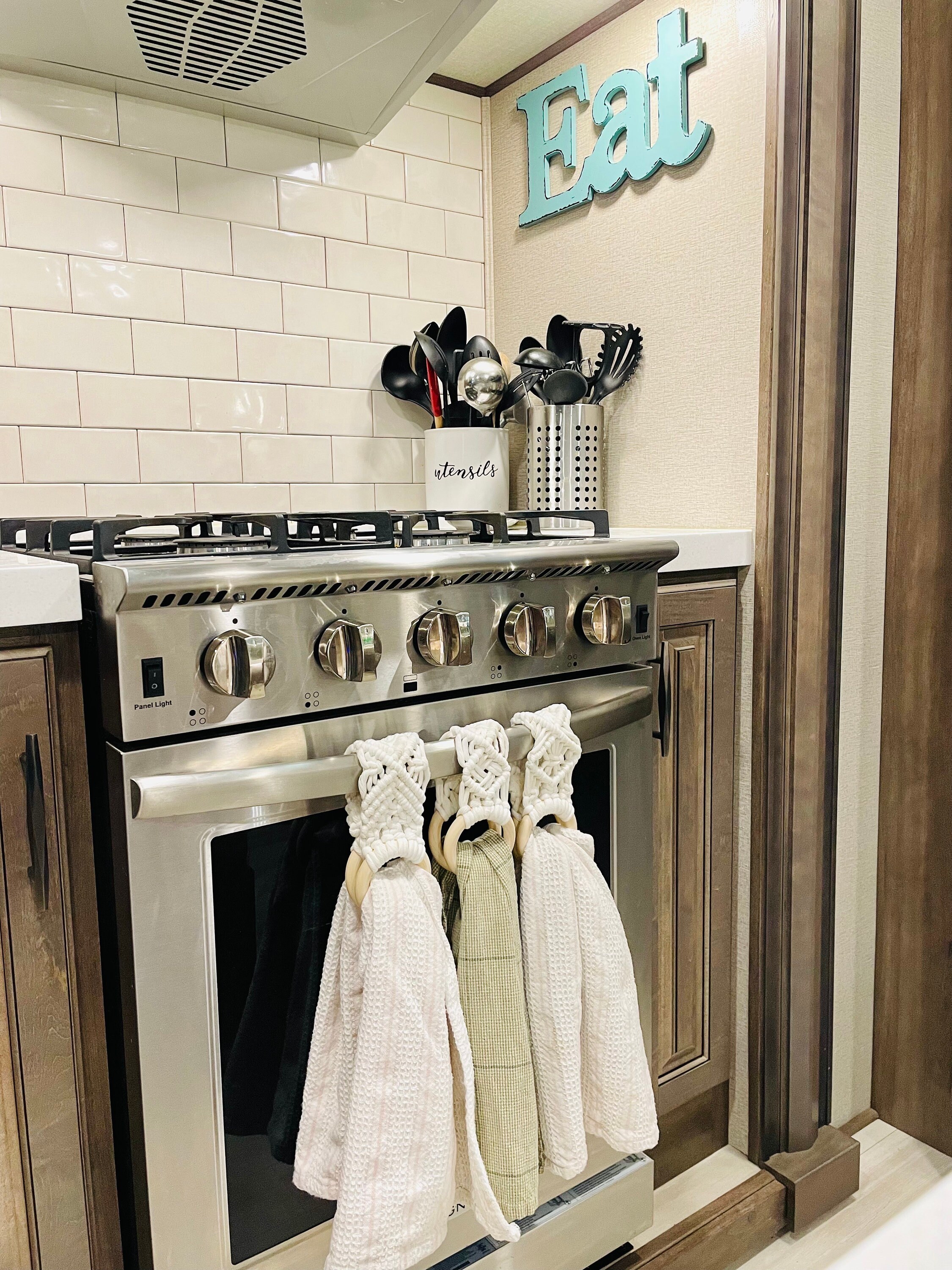 Macrame Towel Holder Kitchen Towel Holder Towel Hanger Kitchen Decor ...