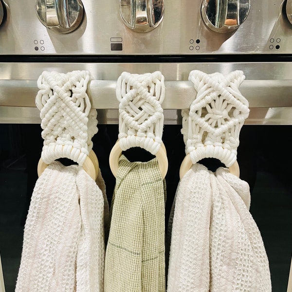 Macrame Towel Holder - Etsy
