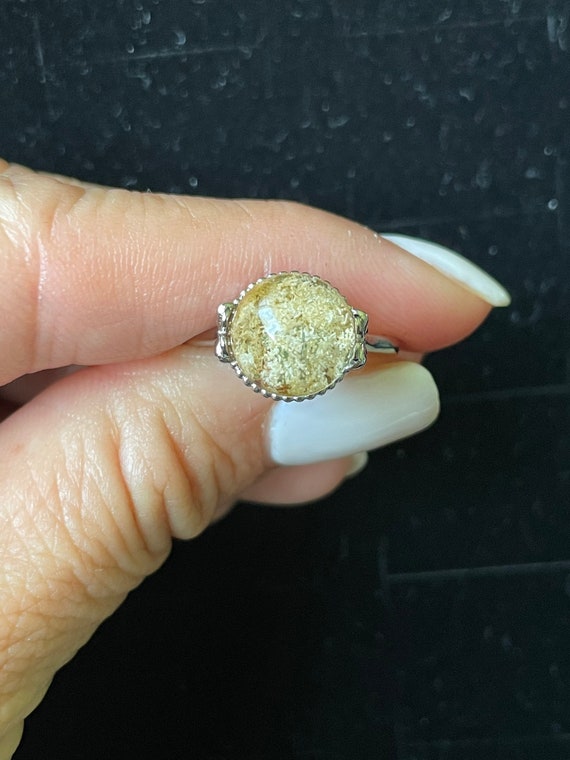 Lodolite garden Quartz Ring in Sterling Silver With - Etsy