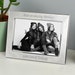 Personalised Silver Plated 6x4 Landscape Photo Frame. Engraved Picture ...