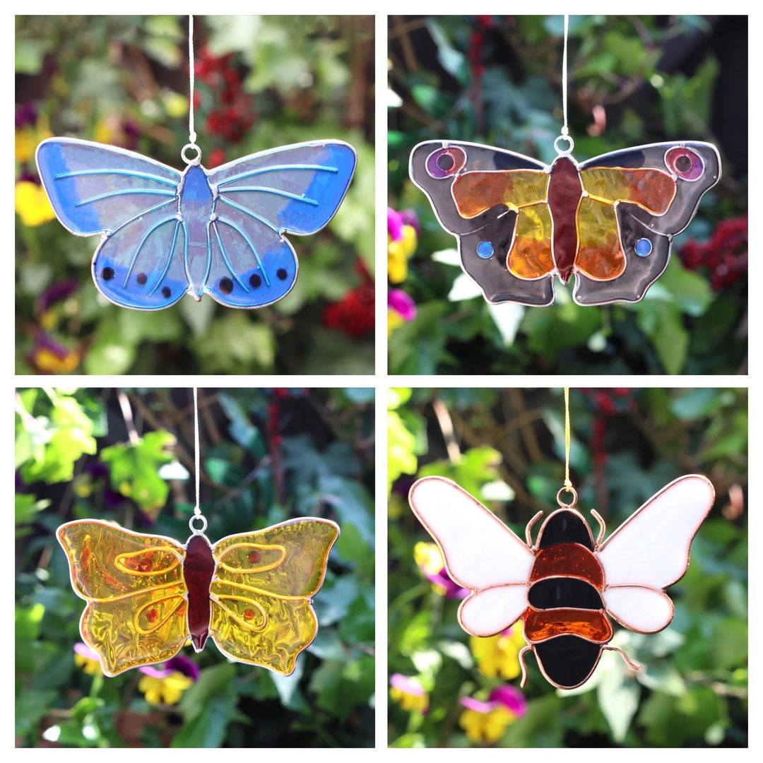 Butterfly BUTTERFLIES & BEES Suncatchers..... - Etsy