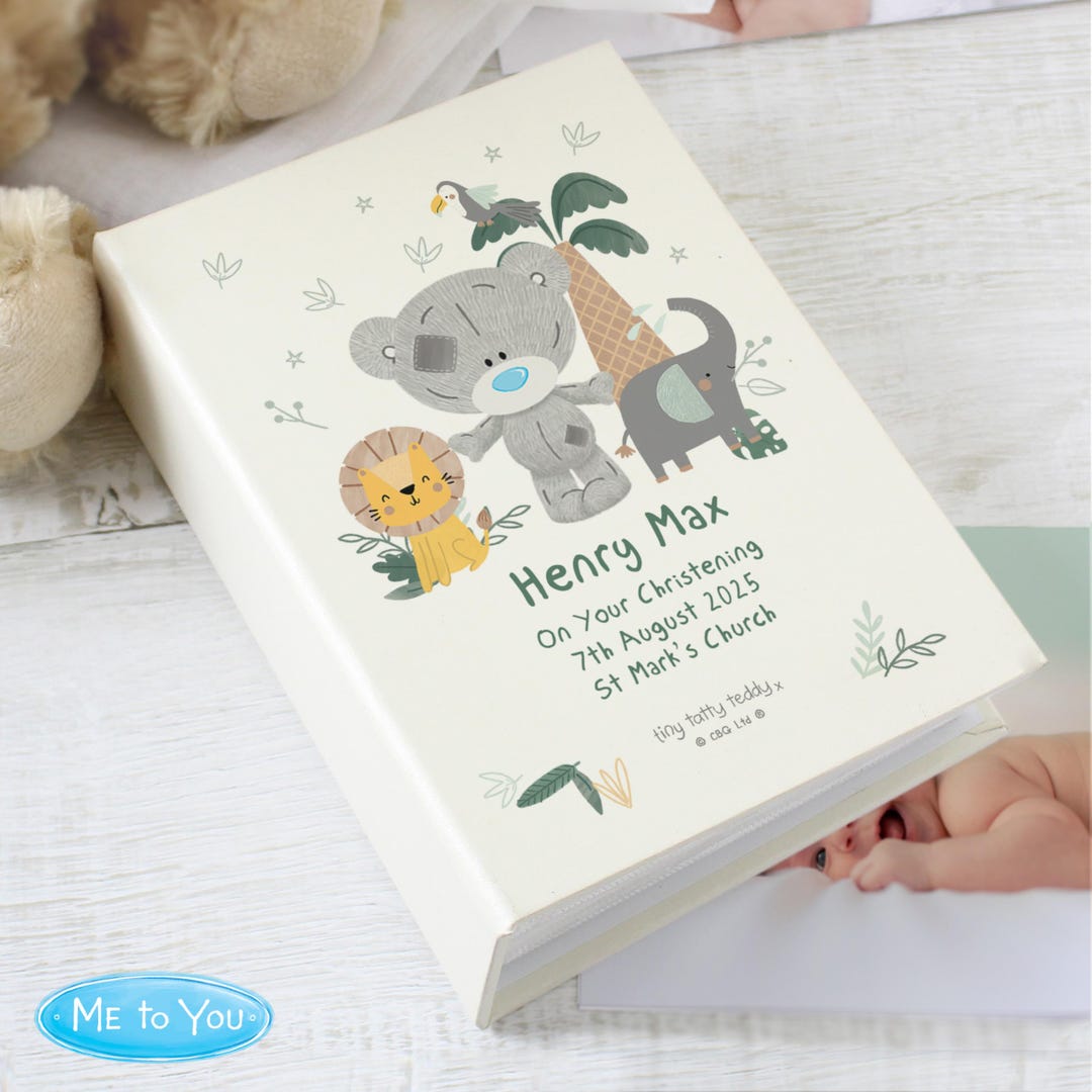 Personalised Tiny Tatty Teddy Jungle Animals 6x4 Photo Album With ...
