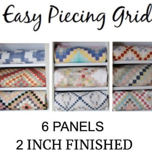 2 Inch FINISHED Easypiecing Grid by Tensisters Handicraft - Etsy