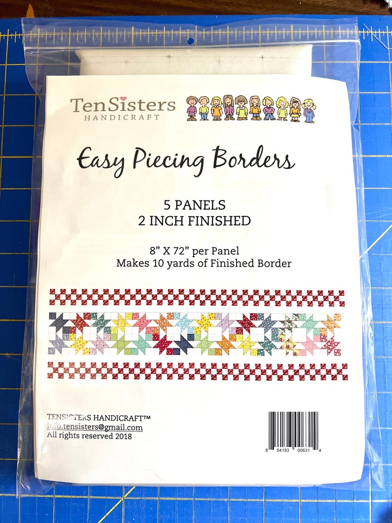 2" FINISHED Easypiecing Border Grid Panels From Tensisters Handicraft ...